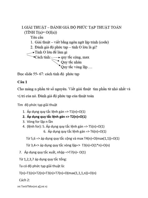 Bài Tập Cấu Trúc Dữ Liệu Giải Thuật Pdf