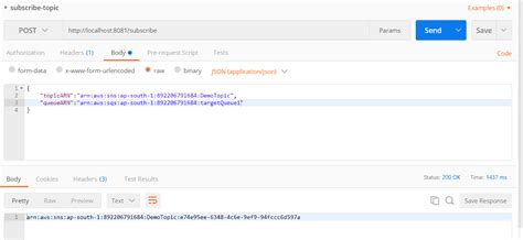create an amazon sns sqs pub sub model in mule 4