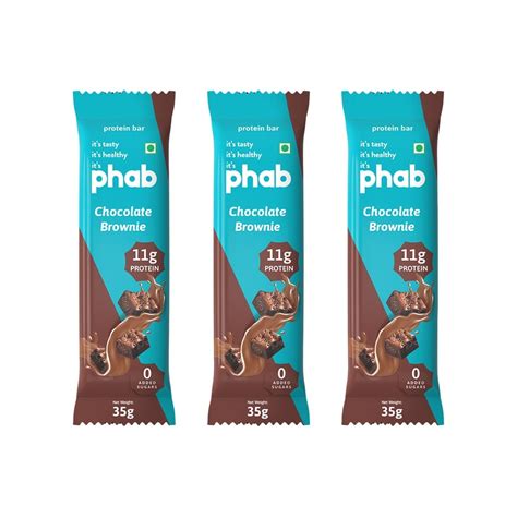 Phab 11g Protein Bar Chocolate Brownie High Fibre And No Added Sugar