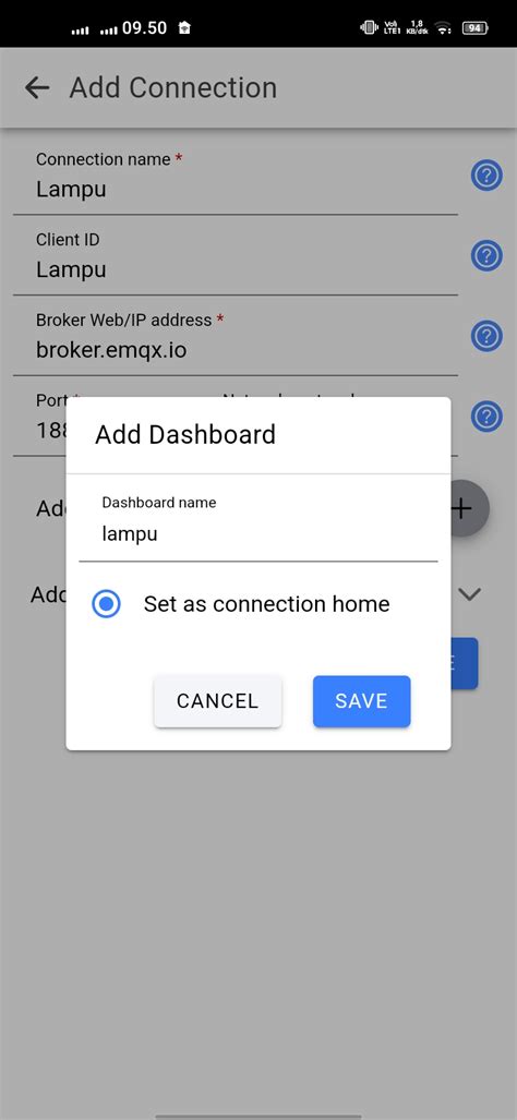 Control Lampu Dengan Iot Mqtt Panel Nusabot