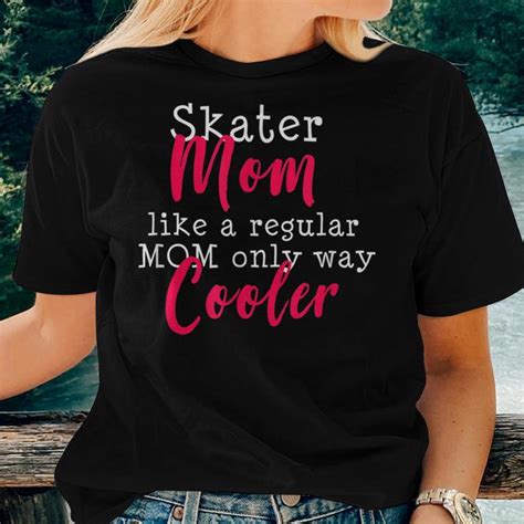 Ice Skating Mom Figure Skater Mom Women T Shirt Mazezy