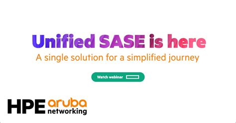 Hpe Aruba Networking On Linkedin Watch The Webinar