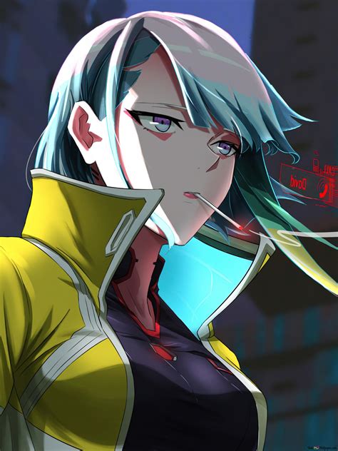 Lucy Smoking Art Cyberpunk Edgerunners K Wallpaper Download