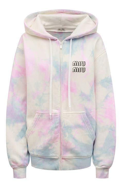 Женский разноцветный хлопковый кардиган Miu Miu купить в интернет магазине ЦУМ арт Mjl786 1zl8