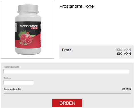 Prostanorm Forte Las Cápsulas 1 Para La Salud De La Próstata