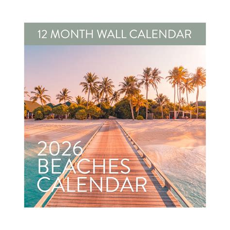 Desk Calendar 2026 Beach Etsy