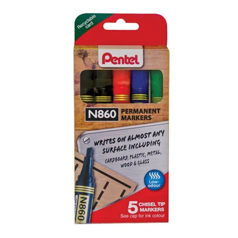 Pentel Chisel Tip Marker YN M Piece Set