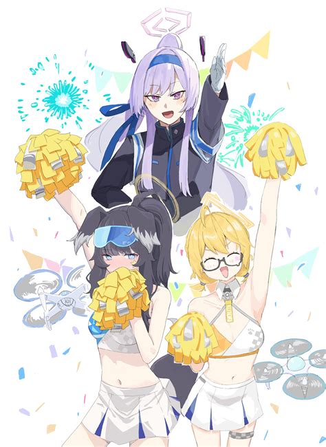 Hibiki Hibiki Kotori Kotori Utaha And More Blue Archive Drawn
