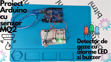 Proiect Arduino Cu Senzor Mq2 Detector De Gaze Cu Alarme Led Si Buzzer
