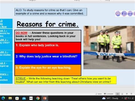 Reasons For Crime Teaching Resources