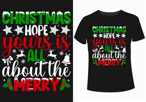 메리 티셔츠 디자인에 관한 모든 것입니다 프리미엄 벡터