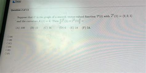 solved suppose that c is the graph of a smooth vector valued