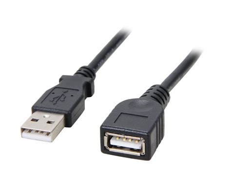 Startech Com Usbextaa Bk Ft Black Usb Extension Cable A To A M F Ft Usb Extension