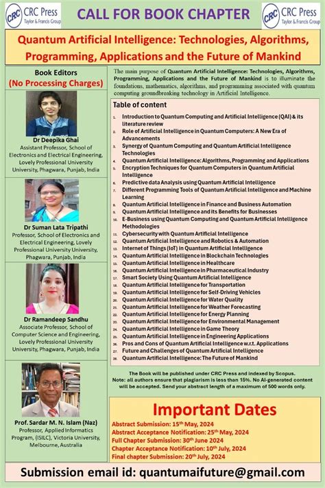 Drramandeep Sandhu On Linkedin Quantum Artificial Intelligence Technologies Algorithms