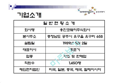 웅진코웨이 정수기의마케팅 전략 분석경영경제레포트
