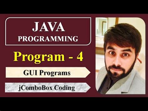 Java GUI Program 4 JComboBox GetSelectedIndex GetSelectedItem