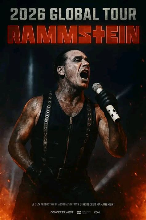 Rammstein Ignites The World 2026 Global Tour Announced With Explosive