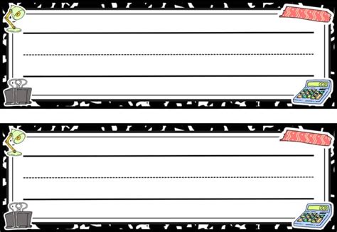 Composition Notebook Theme Name Plates Editable In Canva And Ready To