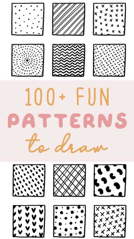 Easy Design Patterns To Draw 108 Easy Cool Patterns To Draw For