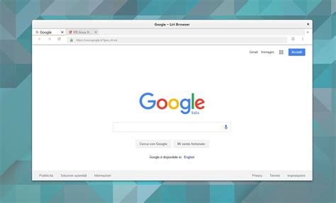liri browser open in material design linux freedom