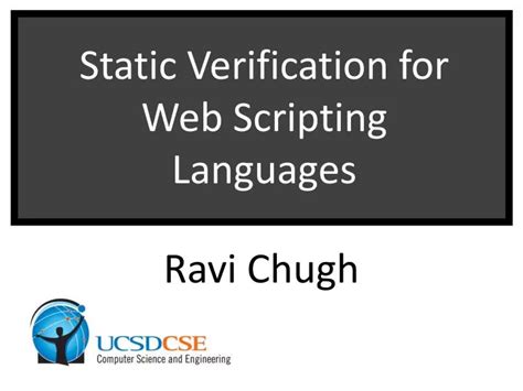 Ppt Static Verification For Web Scripting Languages Powerpoint