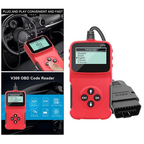 OBDII Scanner Code Reader Scan Reset Tool Engine F Grandado