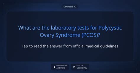 What Are The Laboratory Tests For Polycystic Ovary Syndrome Pcos