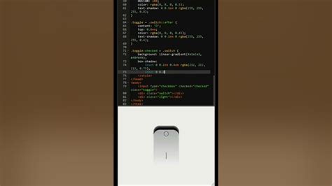 Toggle Switch Button Checked Switch Button 6 Html Css Shorts Htmlcssprojects Youtube