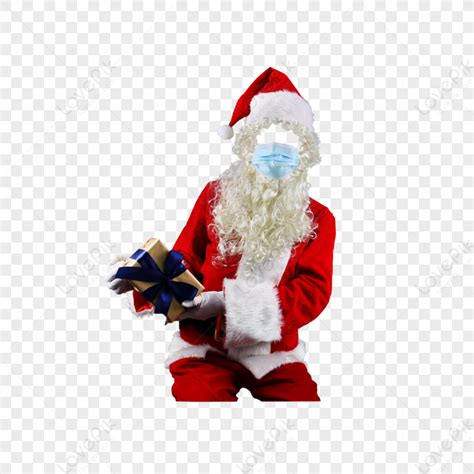 선물 전염병 산타 클로스를 보여줍니다 흰색 수염 일러스트 전염병 예방 일러스트 산타 일러스트 Png 일러스트 무료 다운로드 Lovepik