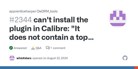 Can T Install The Plugin In Calibre It Does Not Contain A Top Level