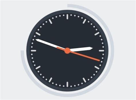 Creación de un reloj plano con transiciones y transformaciones CSS3