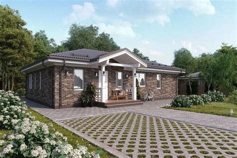 Проект дома «СК 1 компании ГУД ВУД из материала Керамические блоки площадью 122м² под ключ за