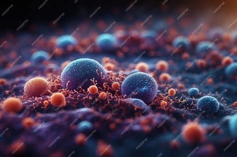Premium Ai Image Microorganisms Pathogenic Bacteria Viruses Cell