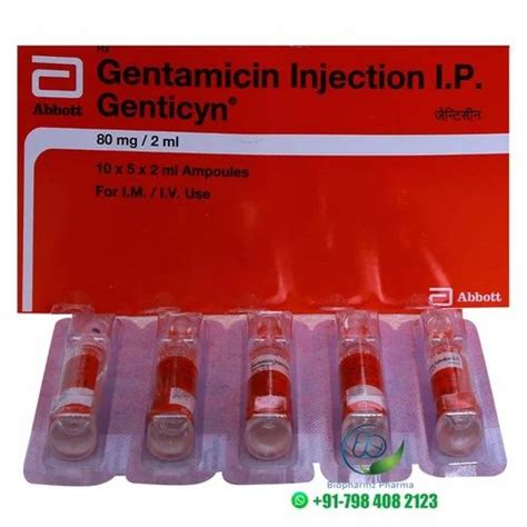 Genticyn Injection Gentamycin 80mg 2ml At ₹ 10vial Gentamicin Injection In Surat Id Genticyn Injection Gentamycin 80mg 2ml At ₹ 10vial Gentamicin Injection In Surat Id