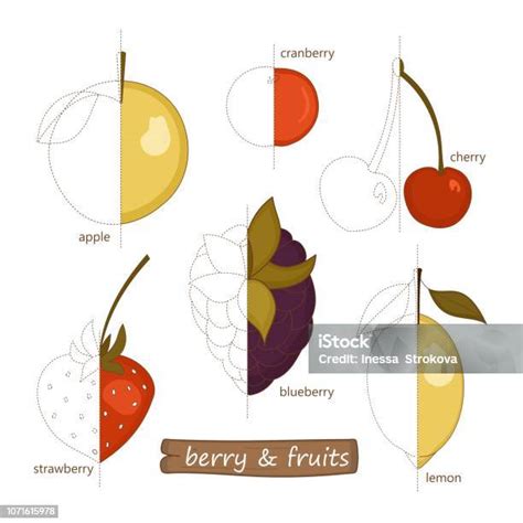 미니 아이 들을 위한 게임입니다 점 들을 연결 하 고 그림을 페인트 과일에 대한 스톡 벡터 아트 및 기타 이미지 과일 0명 고등학교 이하 Istock