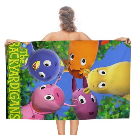Backyardigans Bath Throw Towel Quick Dry Towel For Swimmers Sand Proof