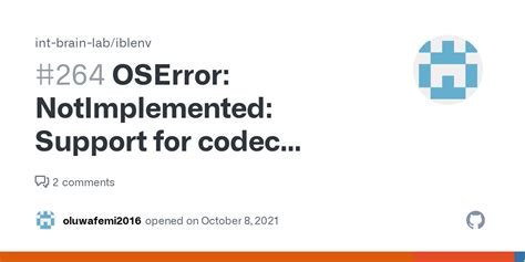 Oserror Notimplemented Support For Codec Snappy Not Built · Issue 264 · Int Brain Lab
