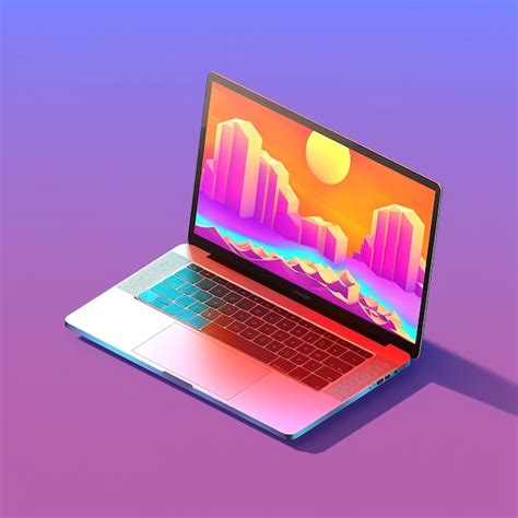 Premium Photo 3d Render Laptop