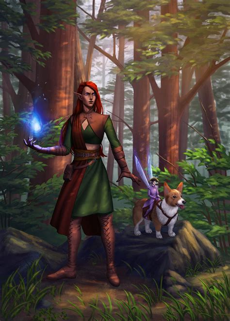 [art] My Warlock And Her Archfey R Dnd