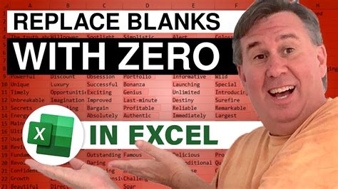 Excel How To Fill Empty Cells With 0 In Excel Episode 1888 Youtube