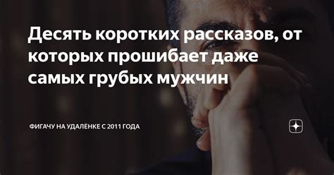 Десять коротких рассказов от которых прошибает даже самых грубых мужчин Фигачу на удалёнке с