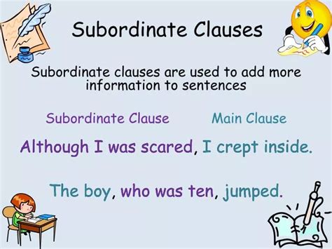 PPT Subordinate Clauses PowerPoint Presentation Free Download ID