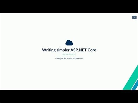 NDC Conferences Talk Writing Simpler ASP NET Core From NDC Conferences Class Central