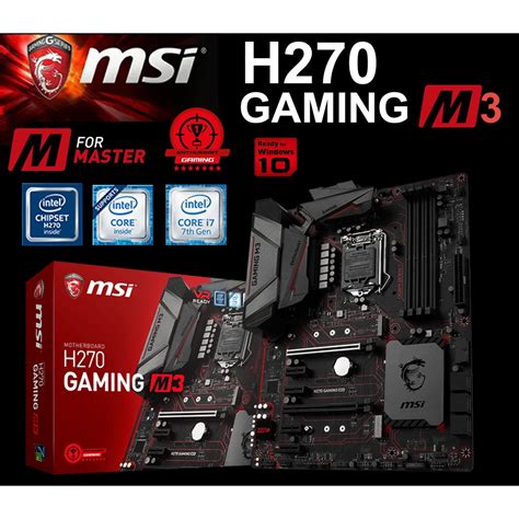 Mainboard Intel Msi H270 Gaming M3 Socket 1151 มือสอง พร้อมส่ง แพ็คดีมาก [[[แถมถ่านไบออส