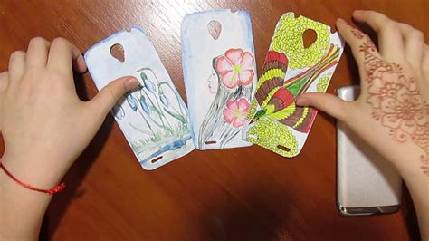 Как сделать чехол своими руками Красочный чехол для телефона своими руками Идеи рукоделия Youtube