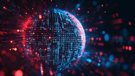 Abstract On Digital Data Background Exploring Network And Technology Concepts Through Innovation