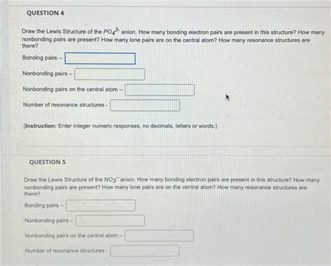 Draw The Lewis Structure Of The Po43− Anion How Many