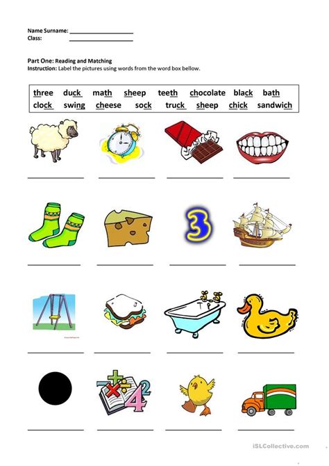 Ch Sh Th Digraph Worksheets