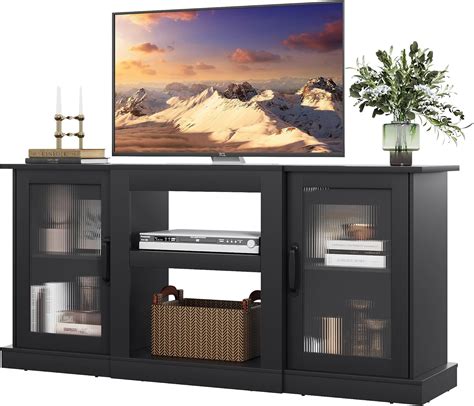 Wlive Retro Tv Stand For 65 Inch Tv Tv Console Cabinet