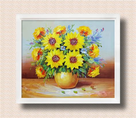 행복 황금 해바라기 8094 큐알아트